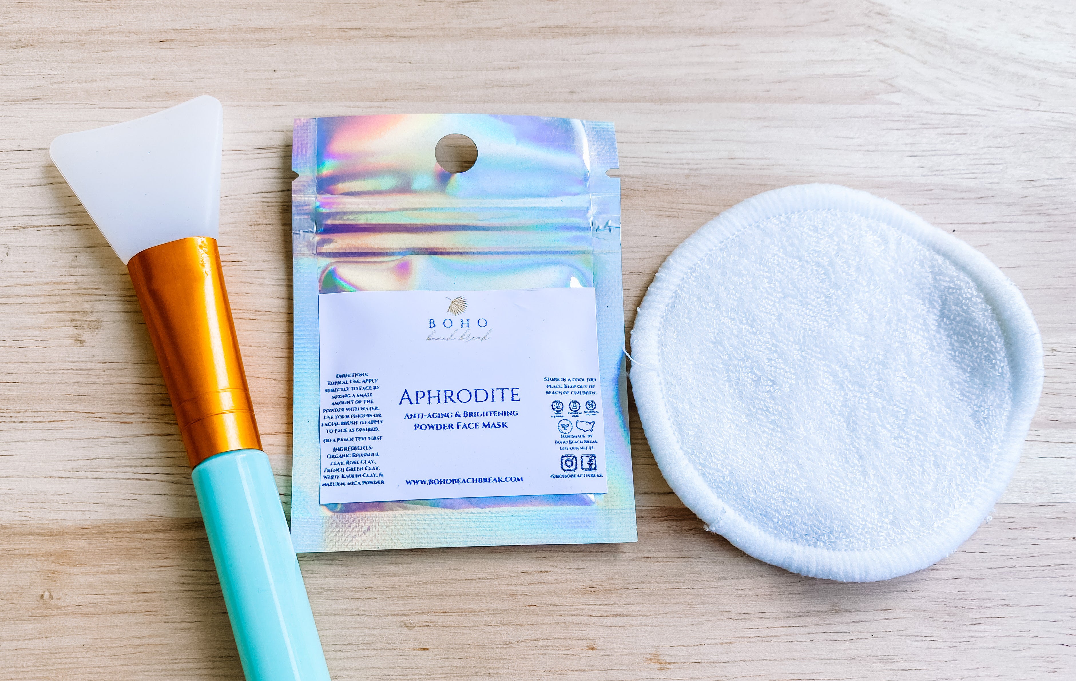 Aphrodite Anti-aging & Brightening powder face mask – Boho Beach Break